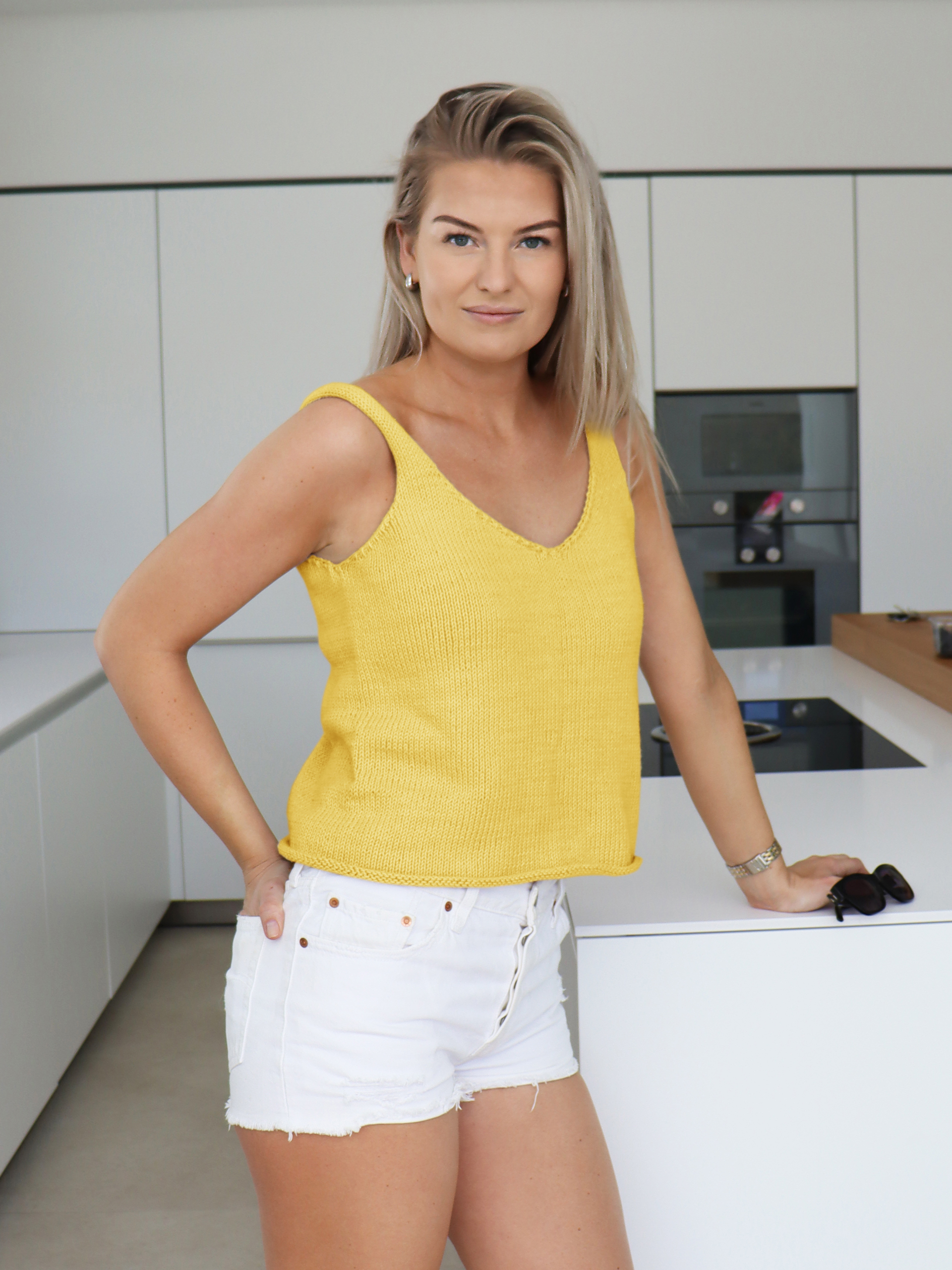 452-01K Vias singlet gul - Garnius