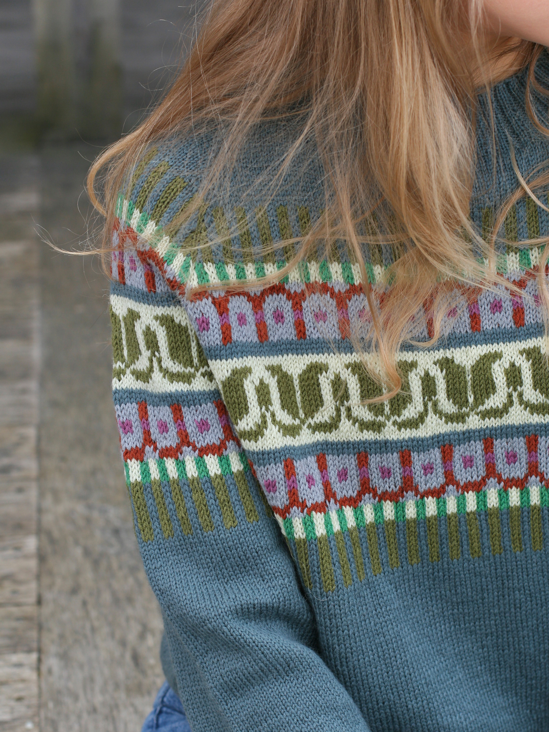 BLOMMA grågrön - Garnius