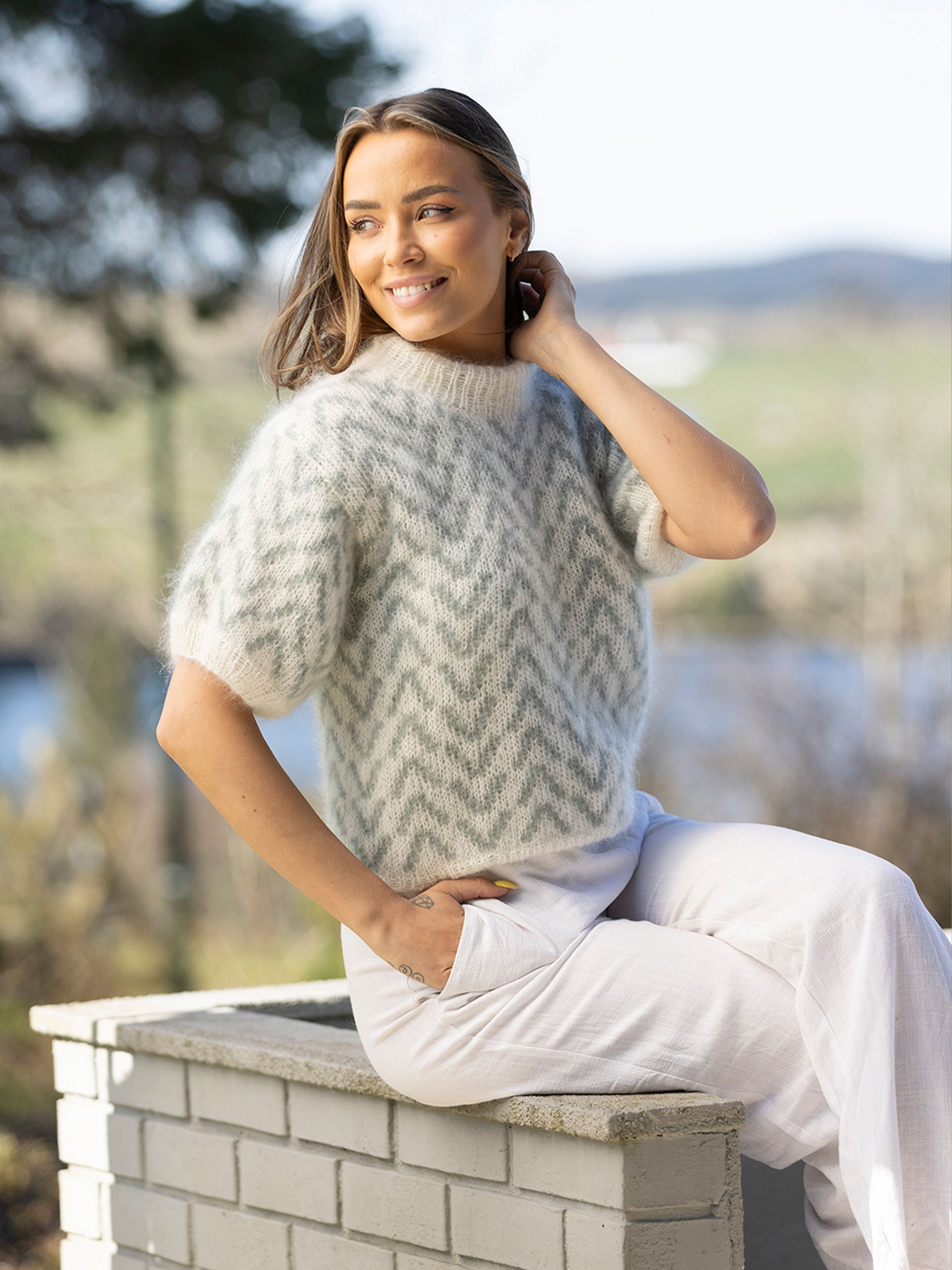 2419-3b Agnete topp by Mie Cappelen - Garnius