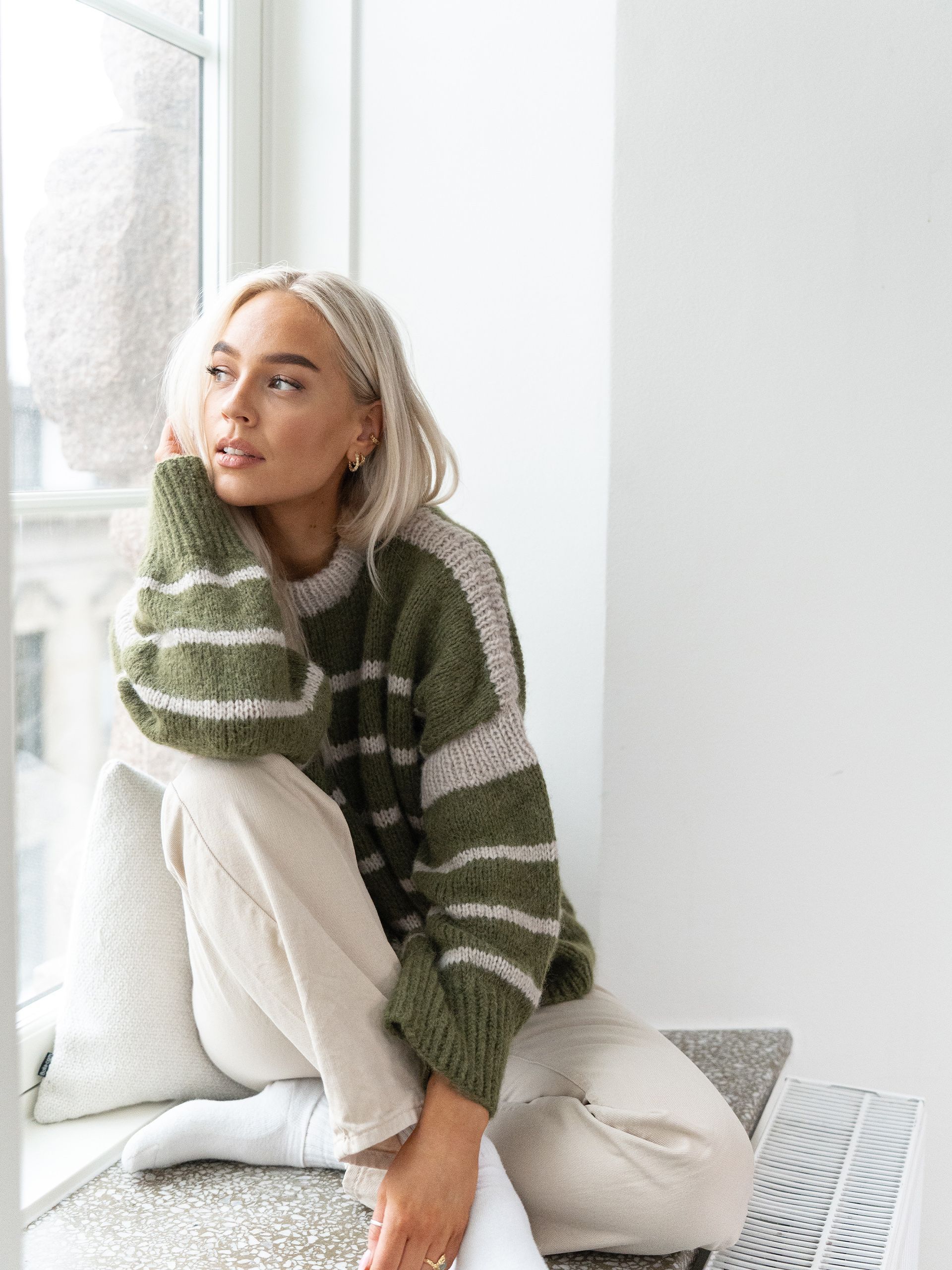 DESTINY DRIFT sweater grön - Garnius