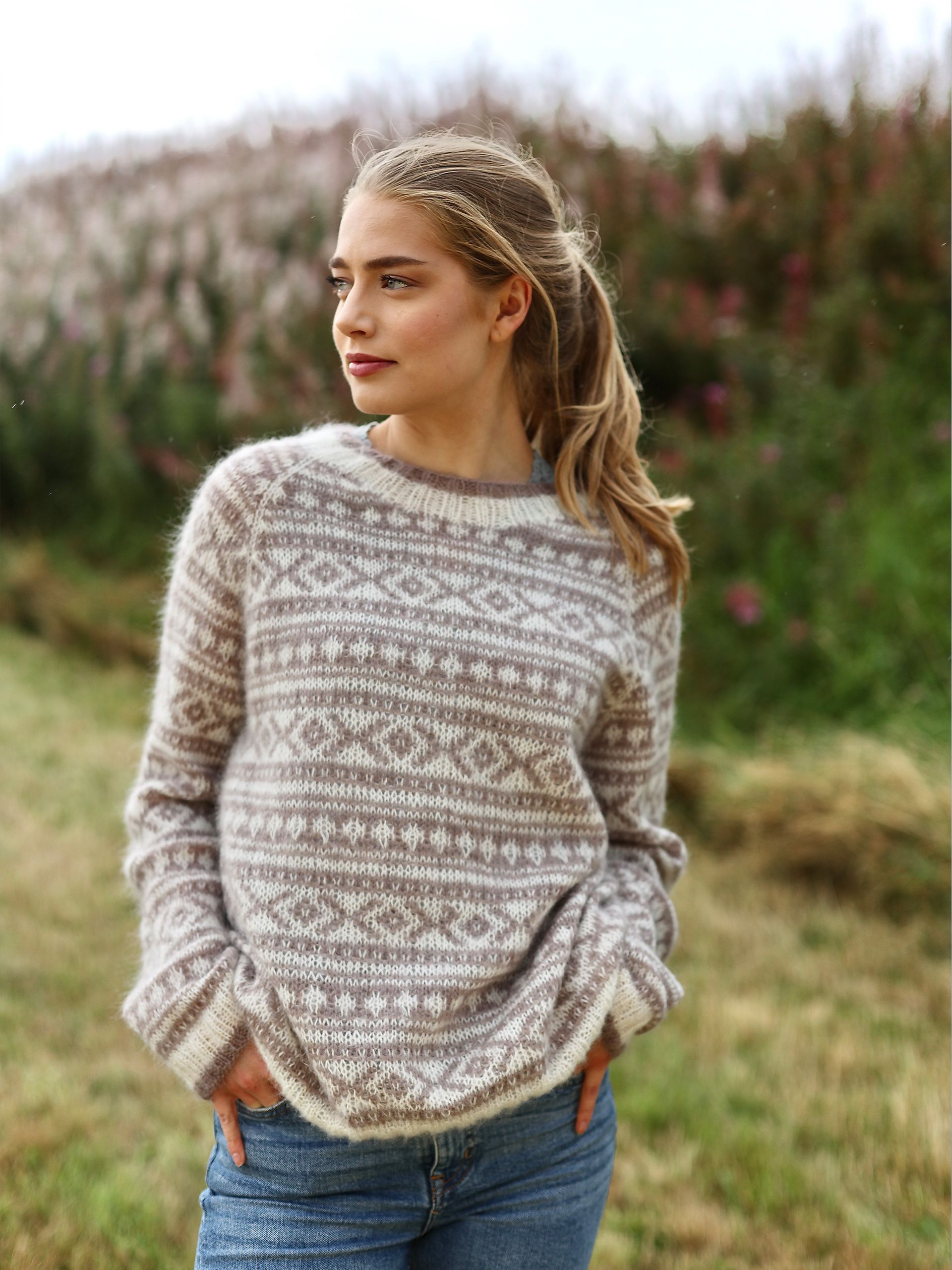EIDA tröja beige - Garnius