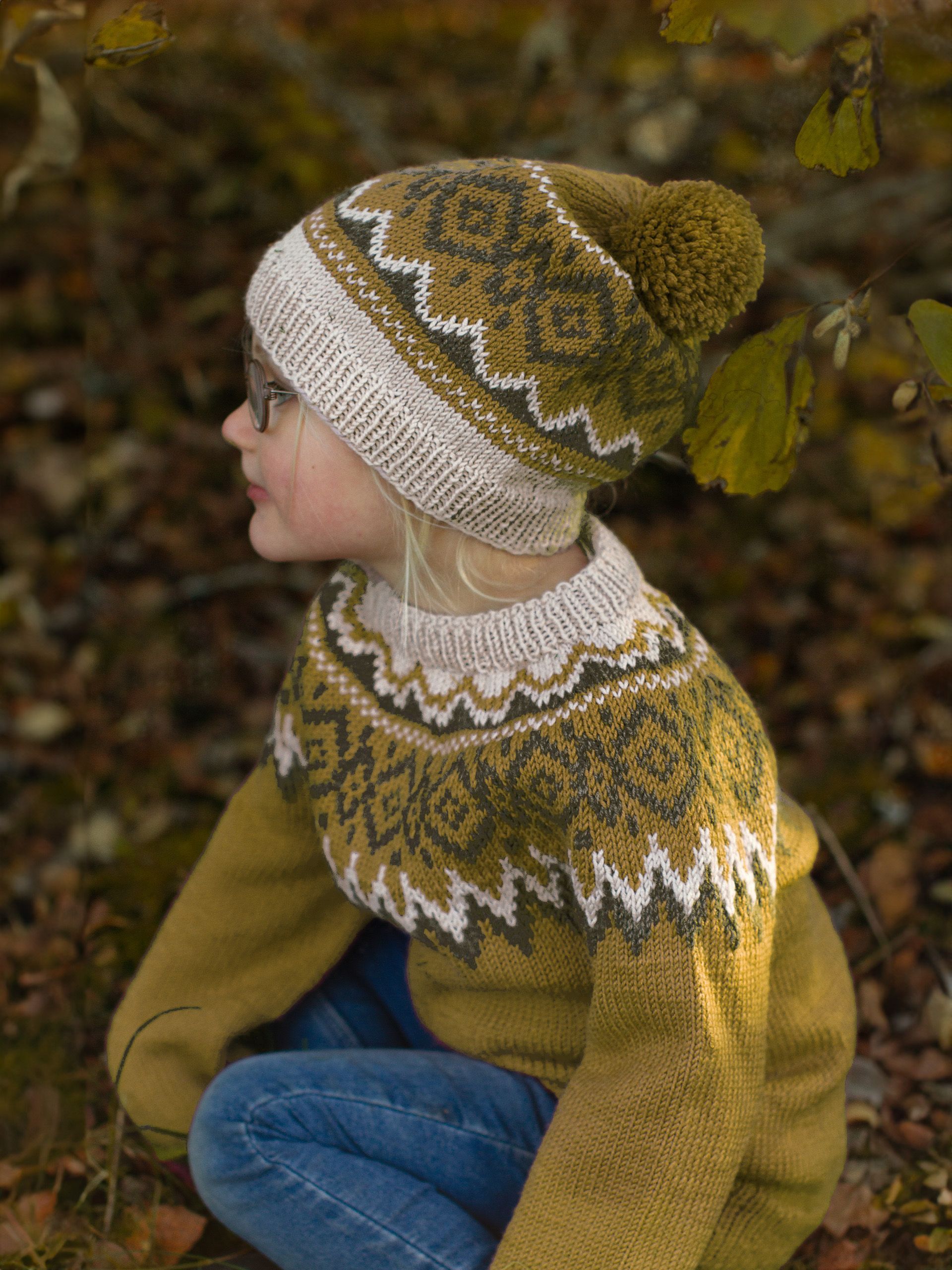 DRIV genser & lue sennep (Woolevo) - Garnius