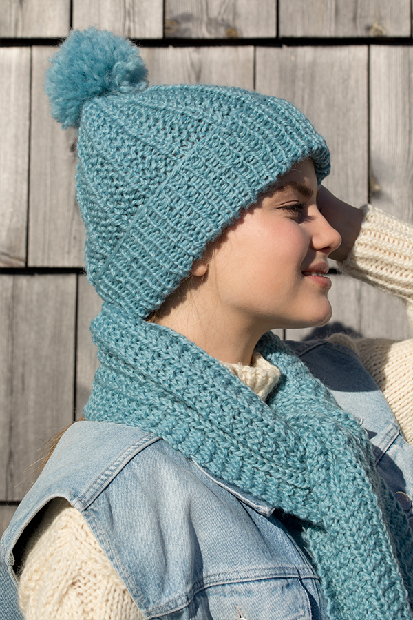 JENNY skjerf og pulsvanter - Garnius - Garnius.se